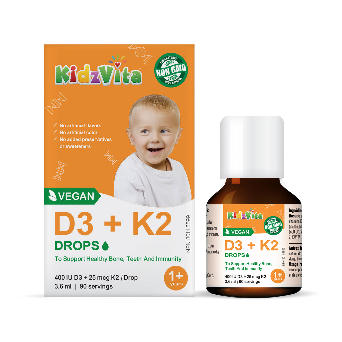 KidzVita Organic Vegan Baby Vitamin D Drops – Kidzvitaca